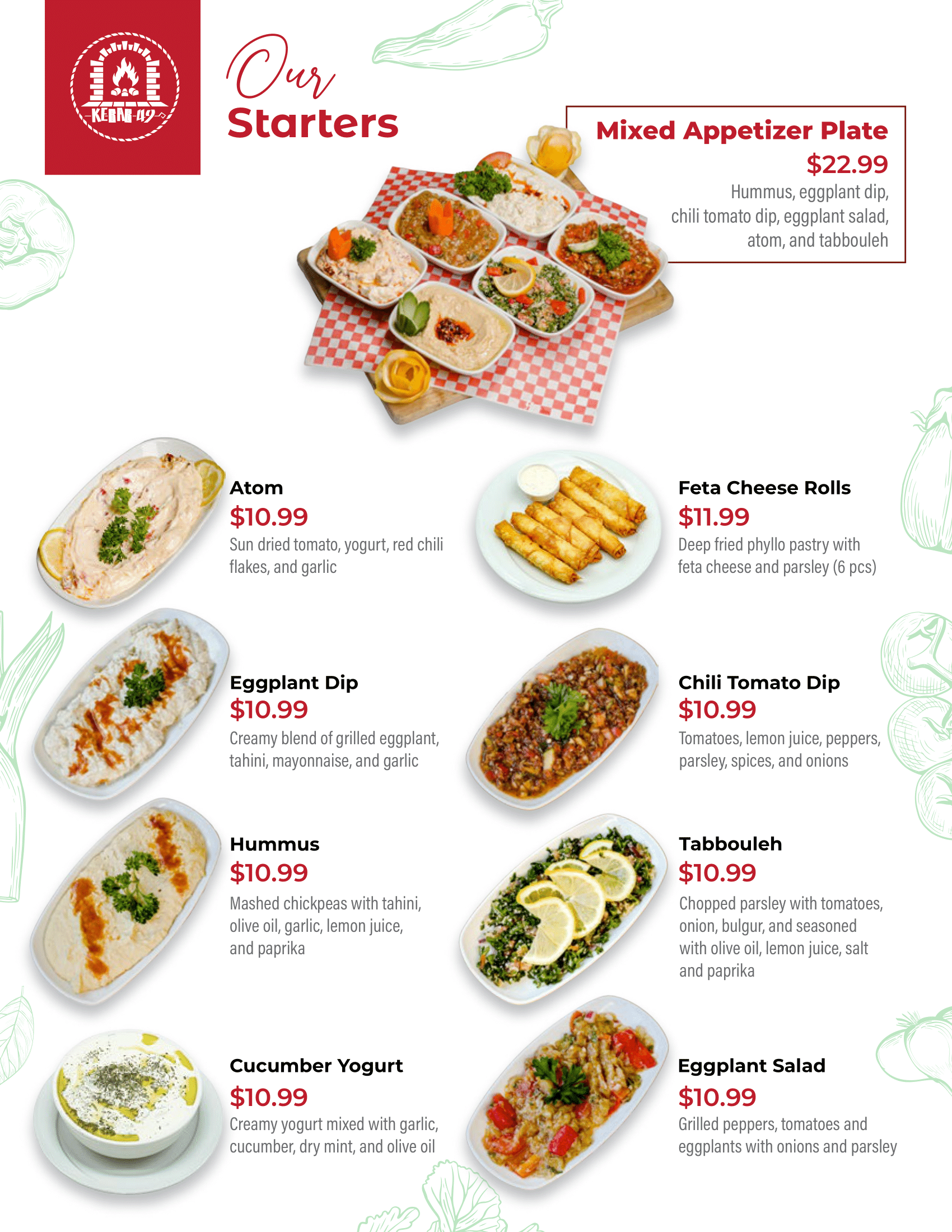 Menu 1 – Kebab 49 Turkish Restaurant